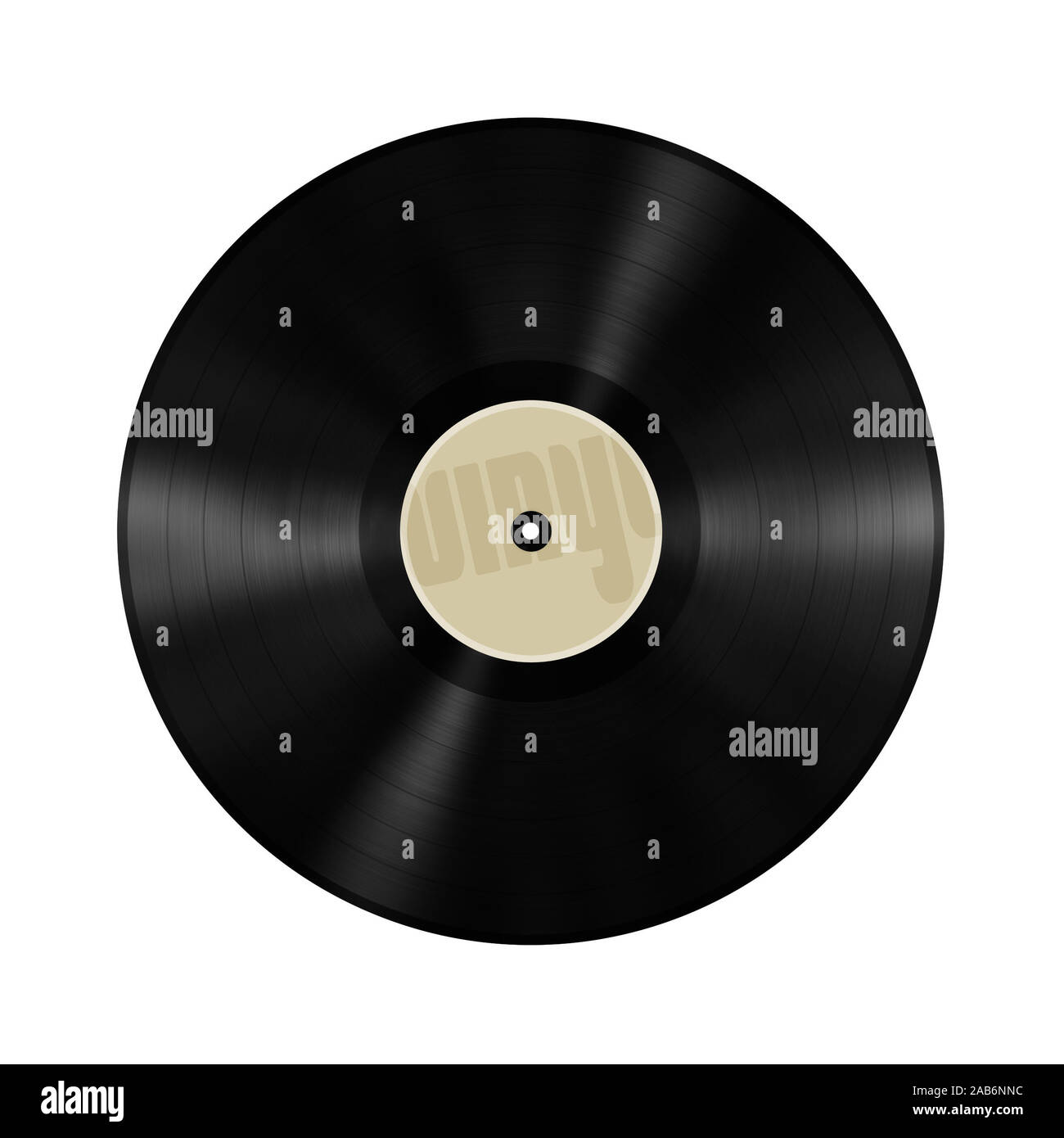 An illustration of an old vinyl record Stock Photo - Alamy