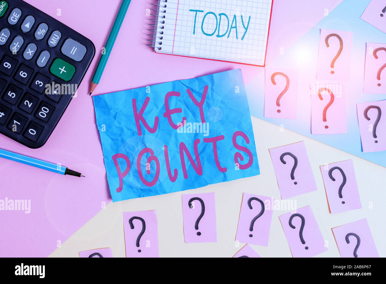 Handwriting text writing Key Points. Conceptual photo most important ...