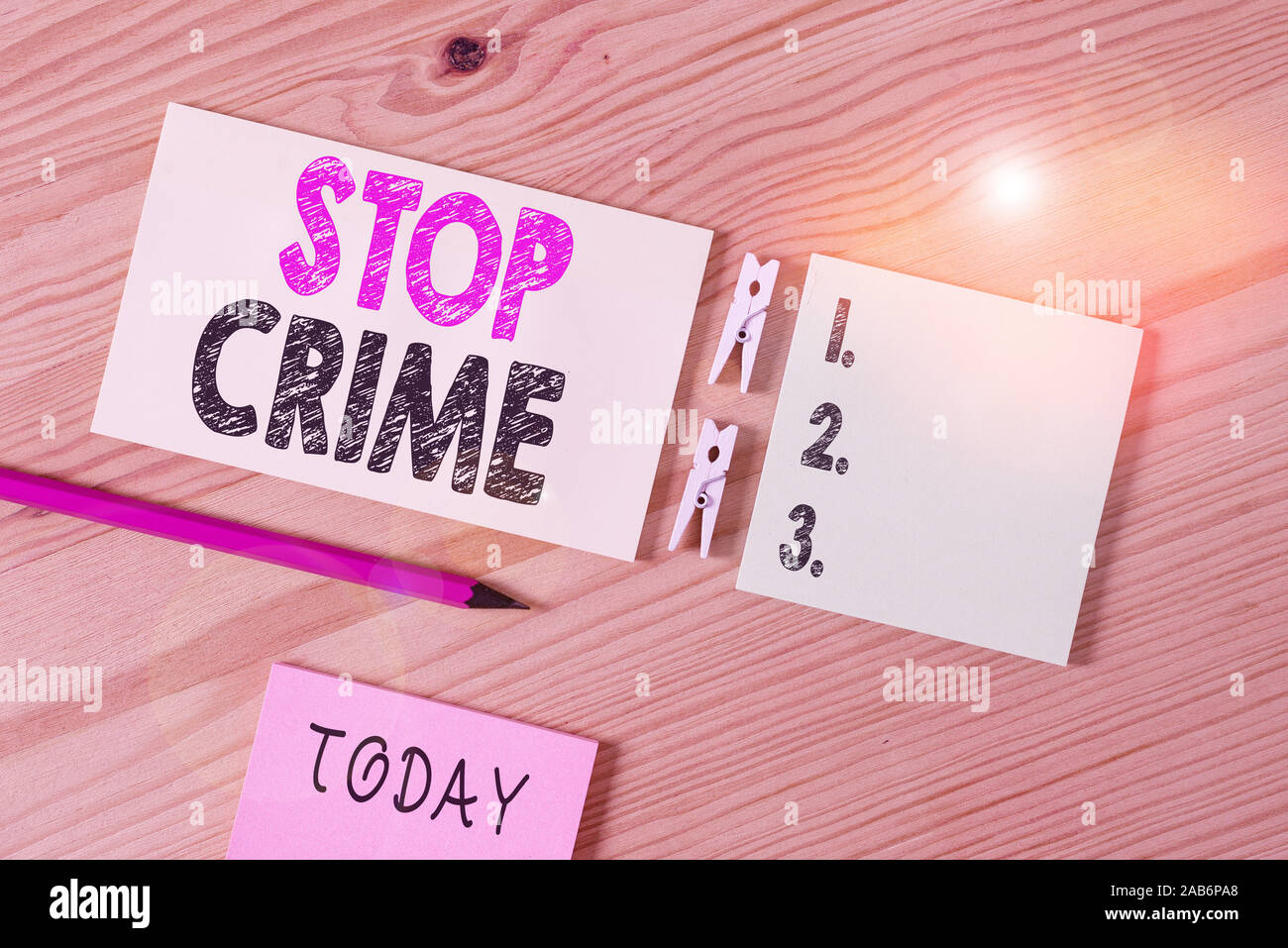 Conceptual hand writing showing Stop Crime. Concept meaning the effort ...