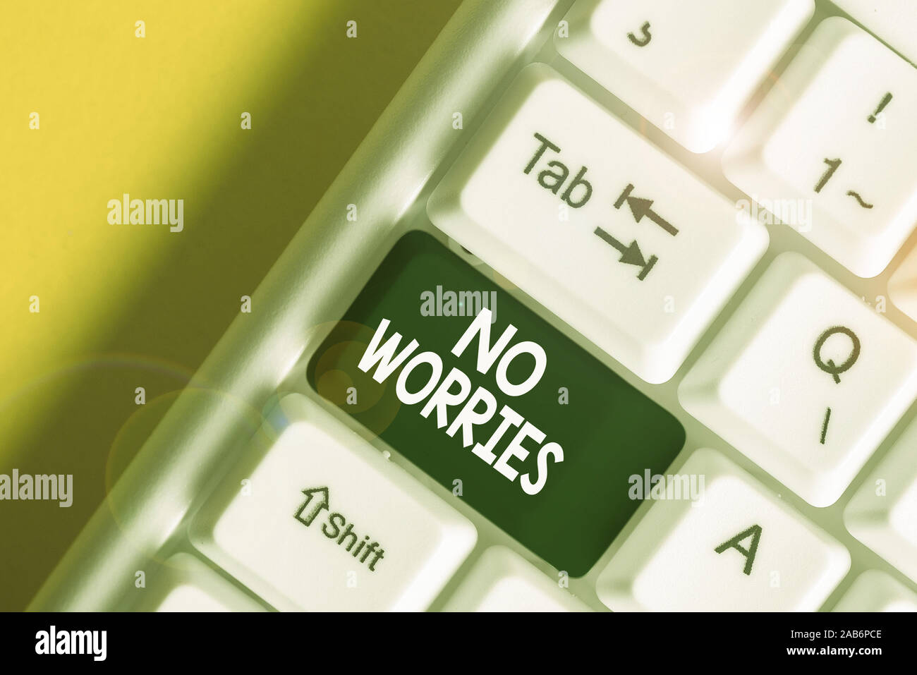 Text sign showing No Worries. Business photo text an expression used to ...