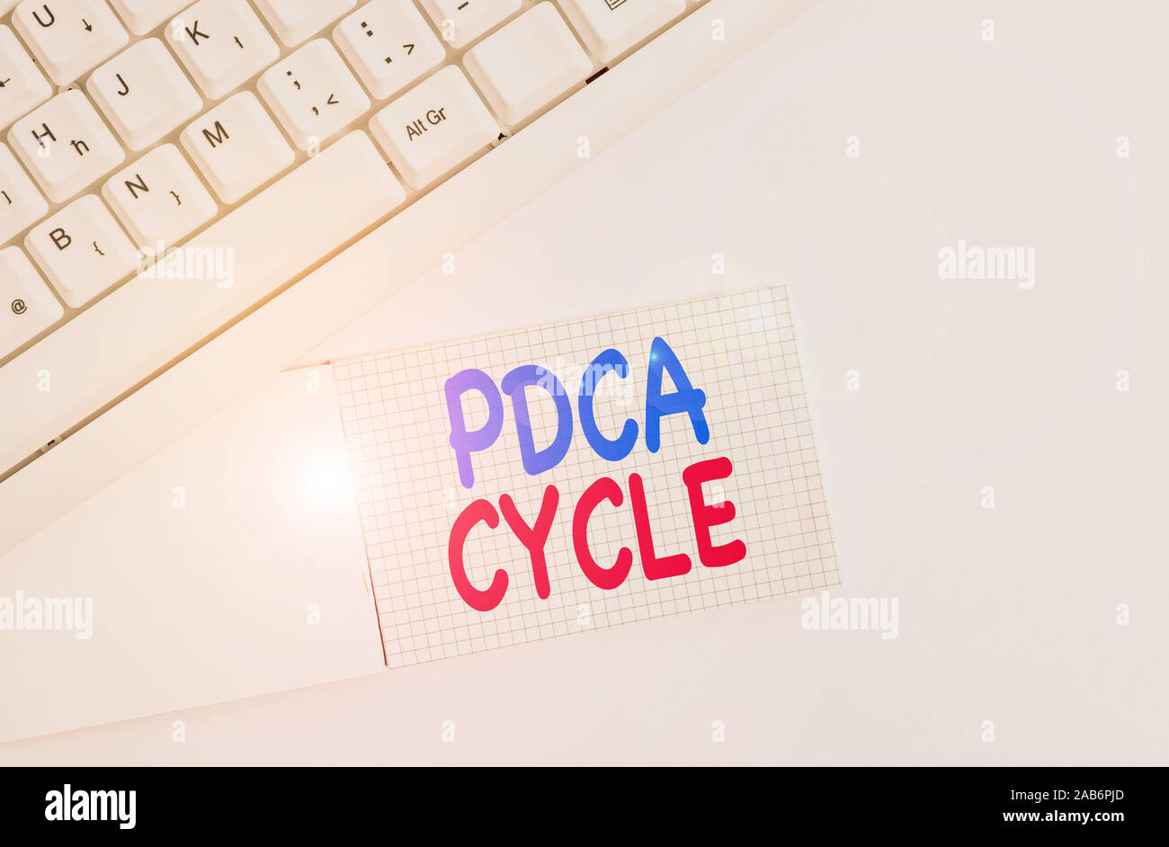 Handwriting text writing Pdca Cycle. Conceptual photo use to control ...