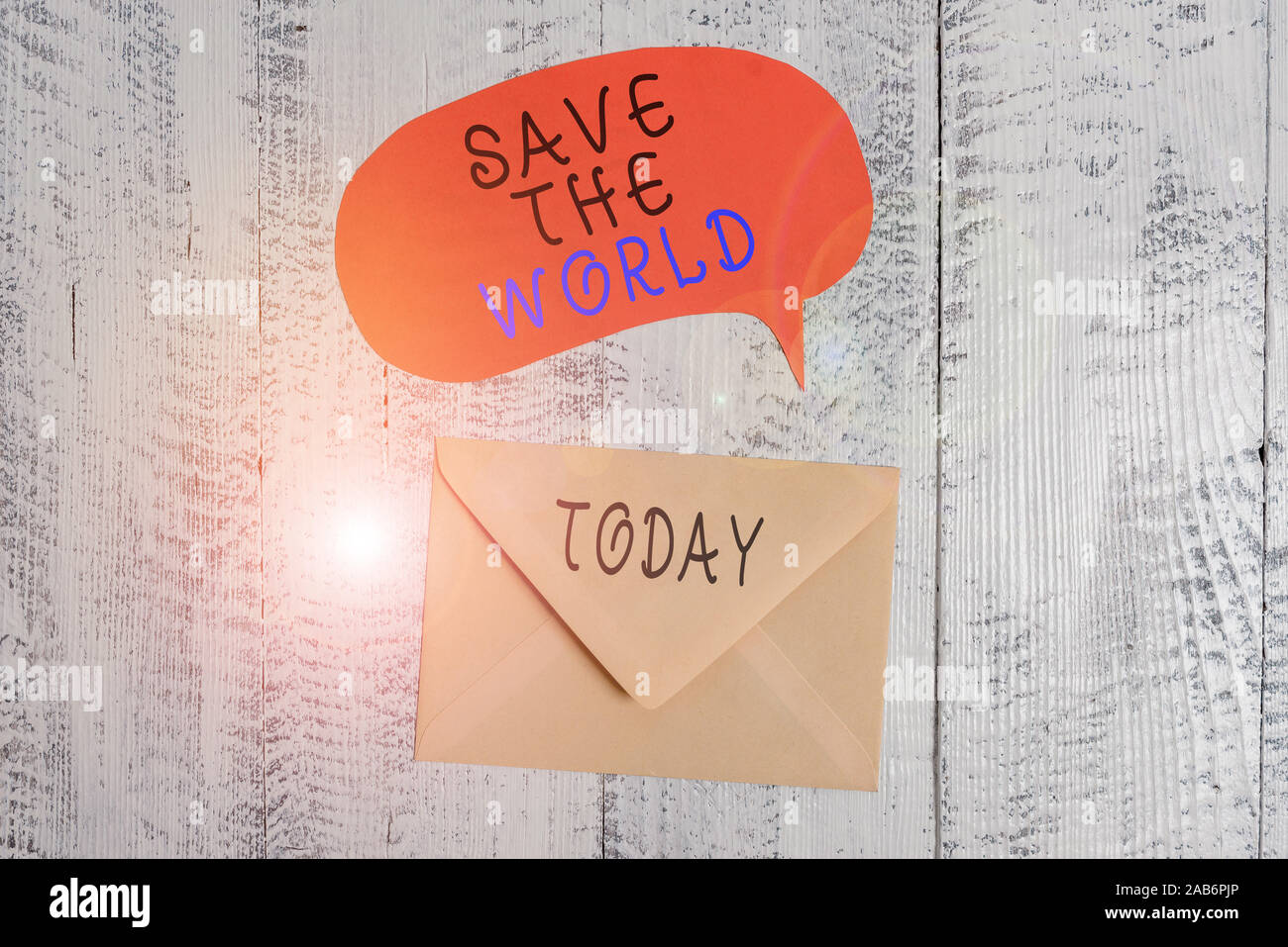 Handwriting text writing Save The World. Conceptual photo Protect the ...