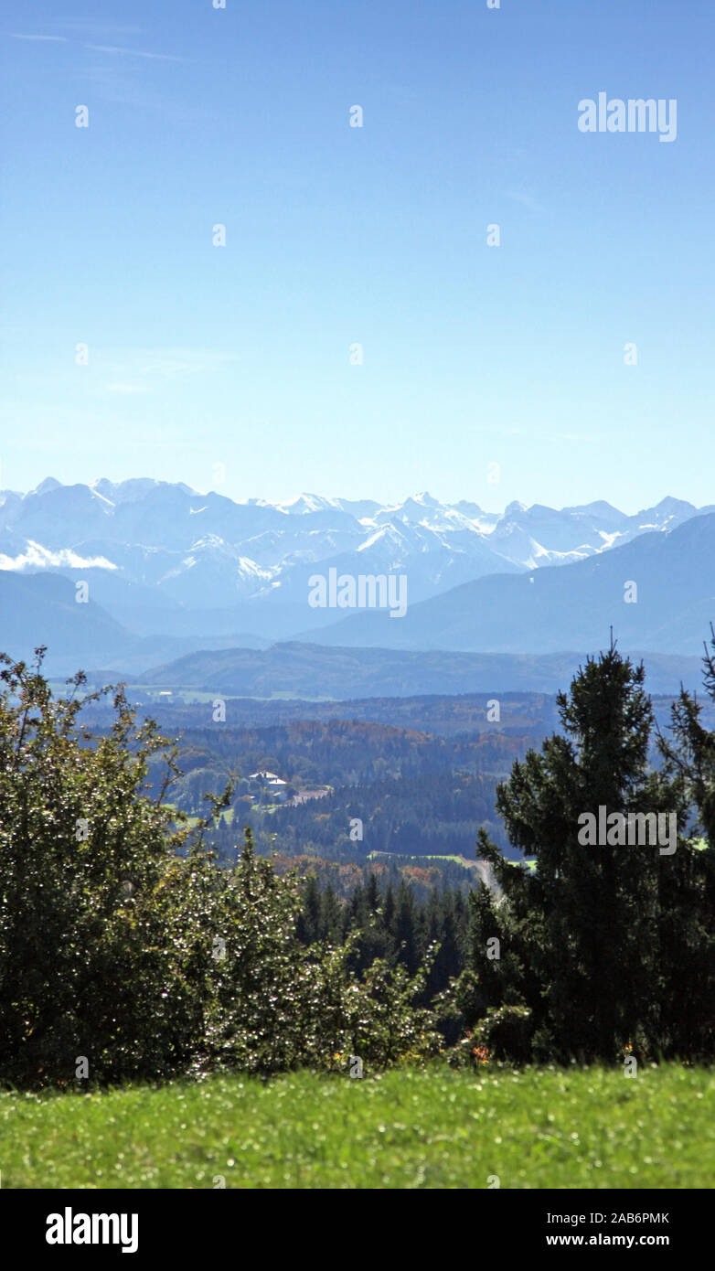 A photography of a view of the german alps Stock Photo - Alamy