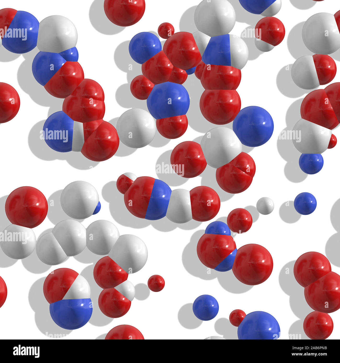 An illustration of a atom ball model Stock Photo - Alamy