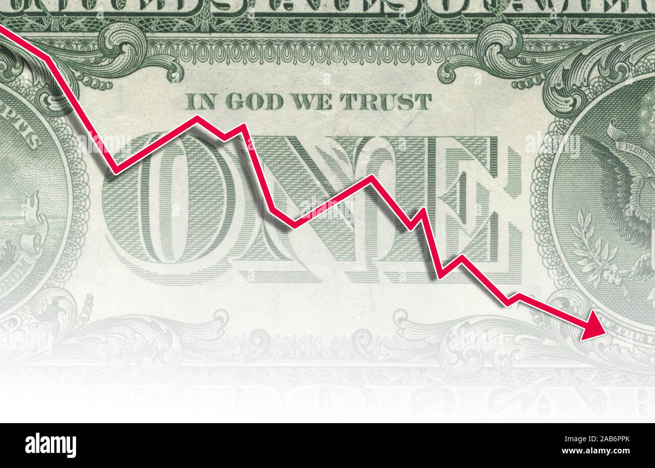 A illustration of a falling down dollar note expiration Stock Photo - Alamy