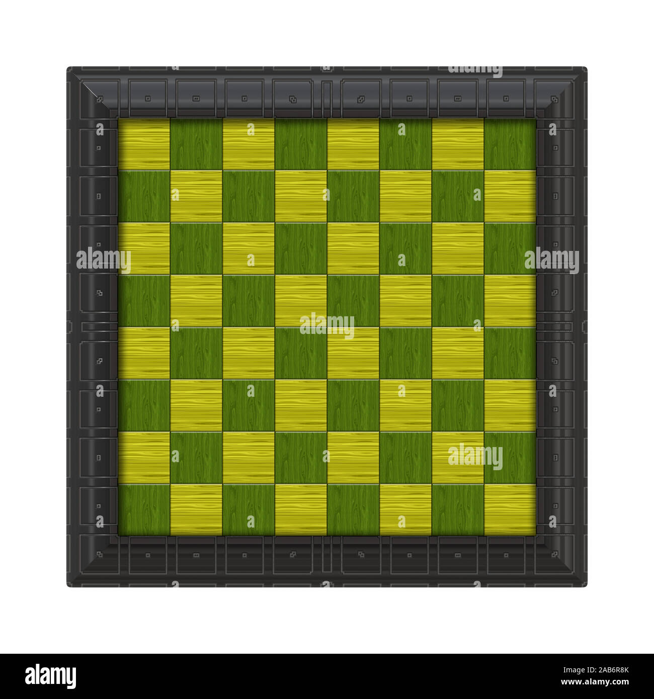 An illustration of a green yellow chess board Stock Photo - Alamy