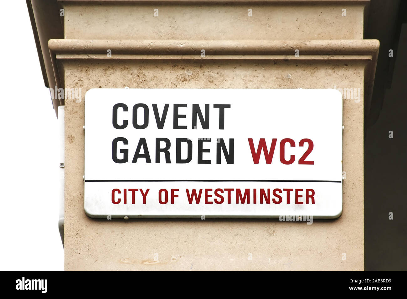 A photography of a covent garden sign Stock Photo - Alamy
