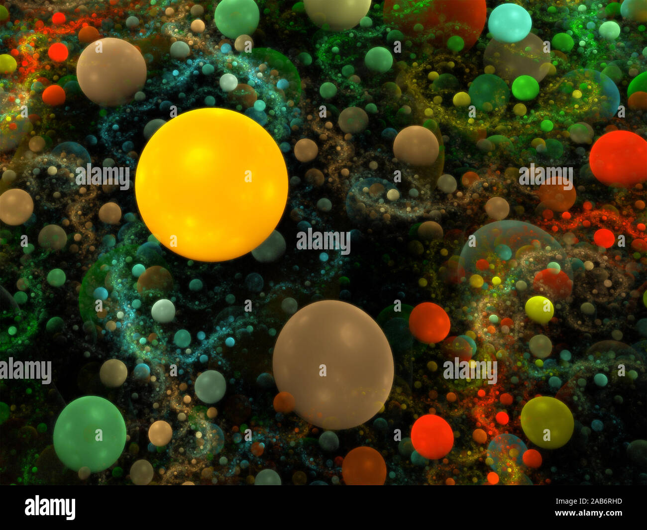 An illustration of an abstract balls background Stock Photo - Alamy