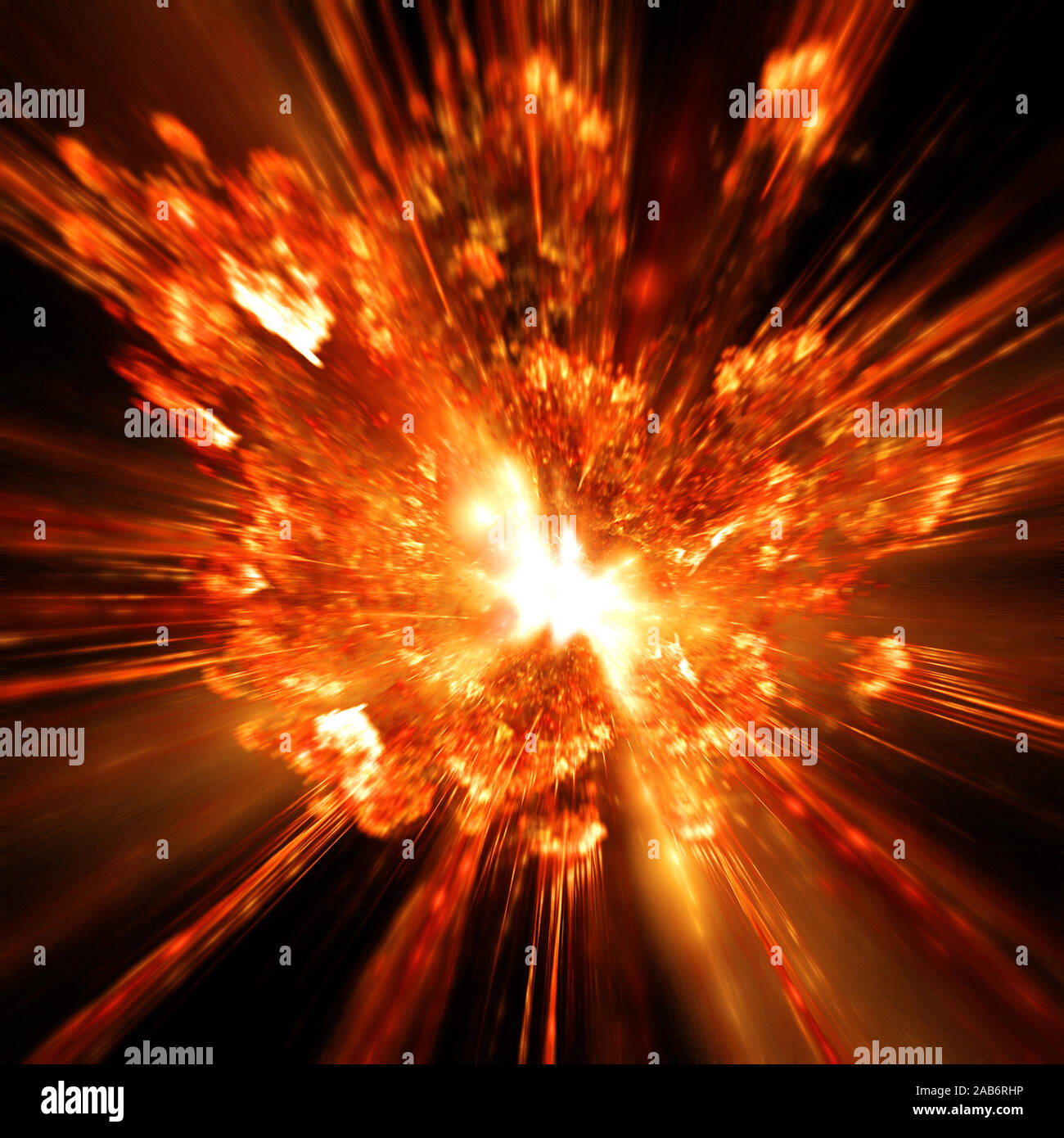 An illustration of a hot firework explosion Stock Photo - Alamy