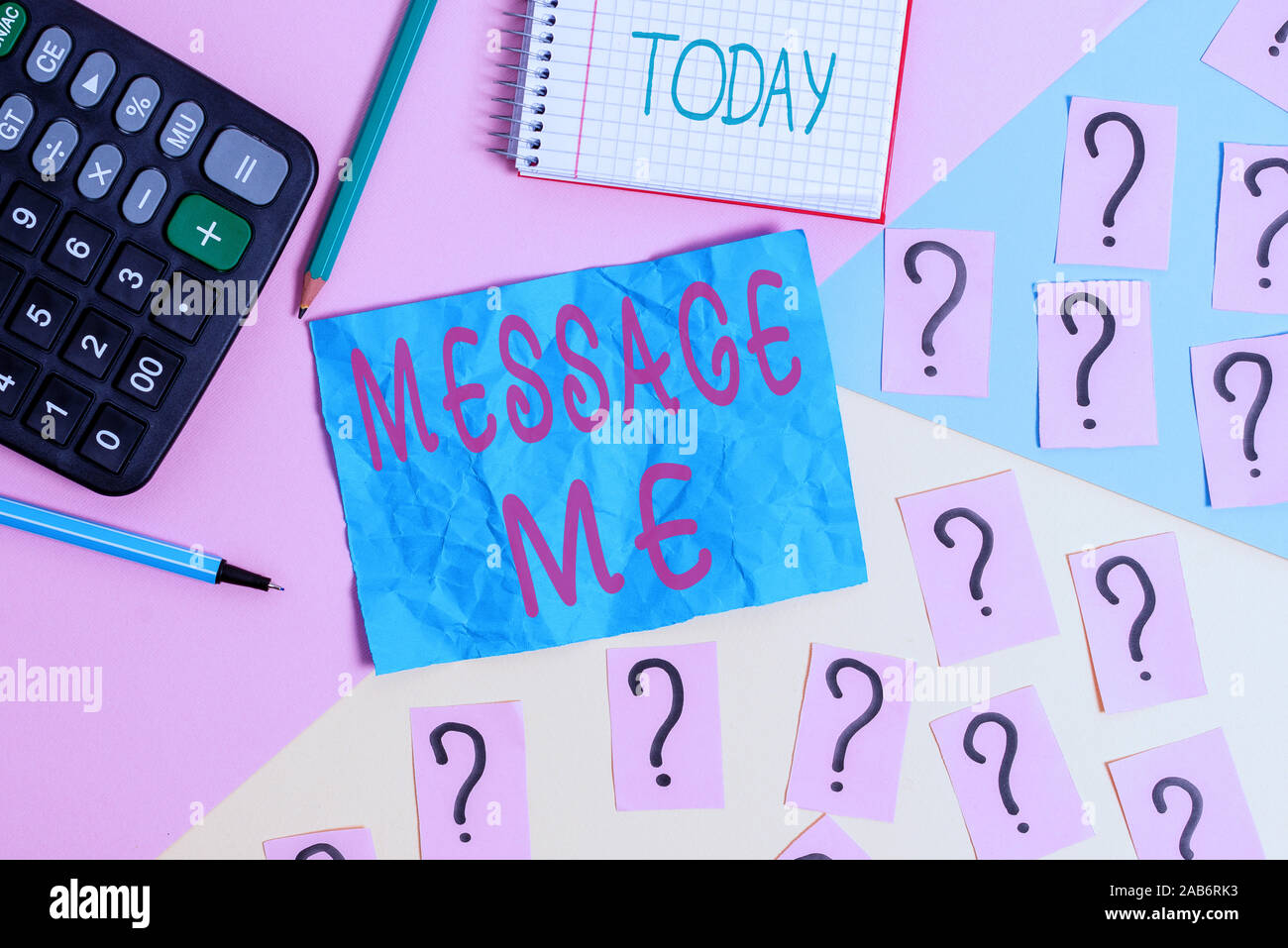 Handwriting text writing Message Me. Conceptual photo To ask someone to ...