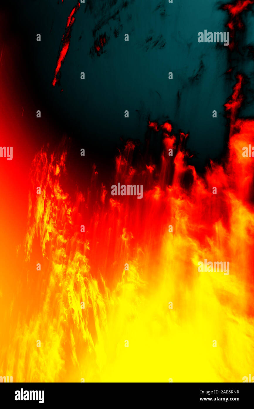 An illustration of a hot fire hell Stock Photo - Alamy