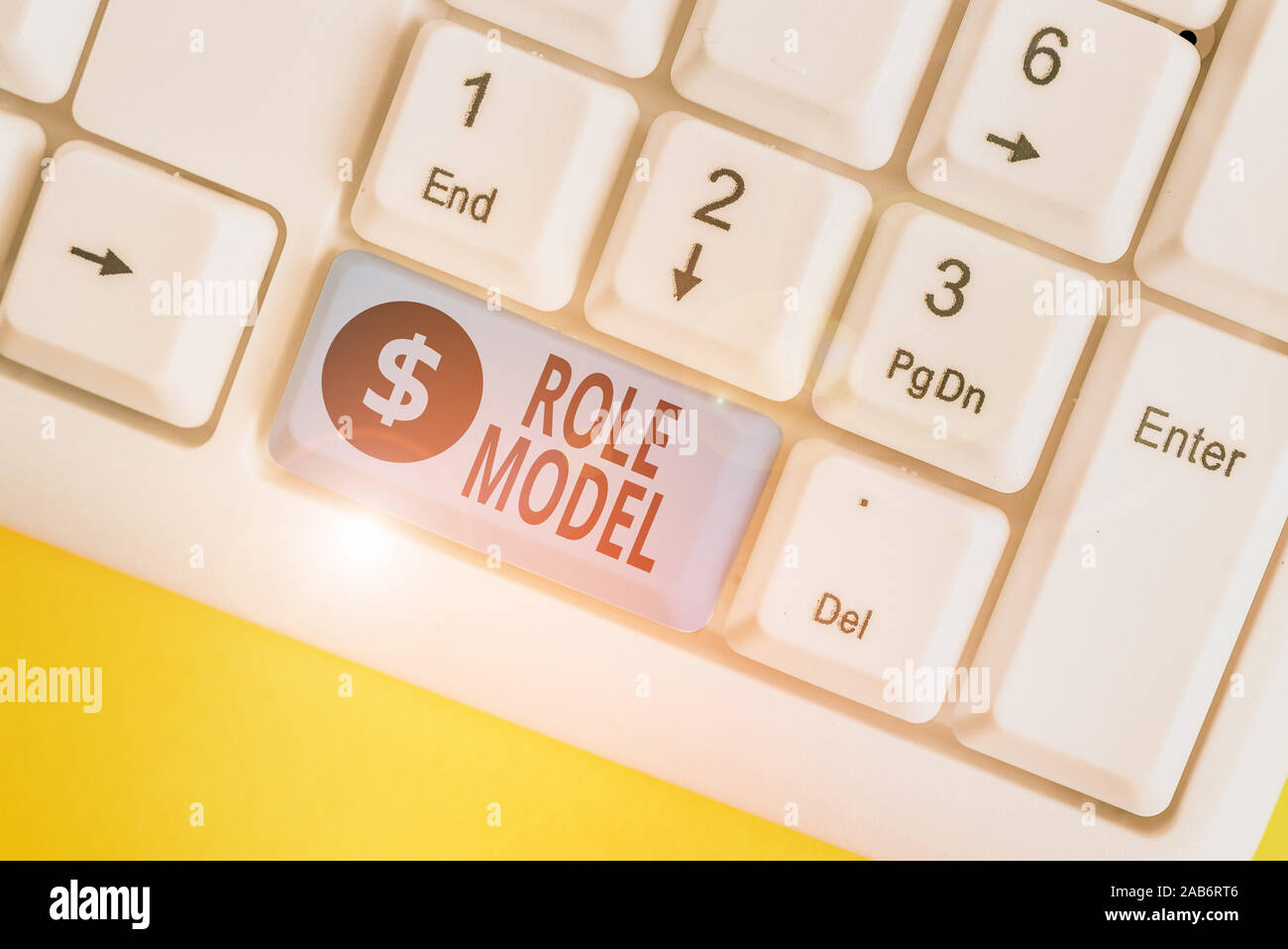 Writing note showing Role Model. Business concept for a demonstrating ...