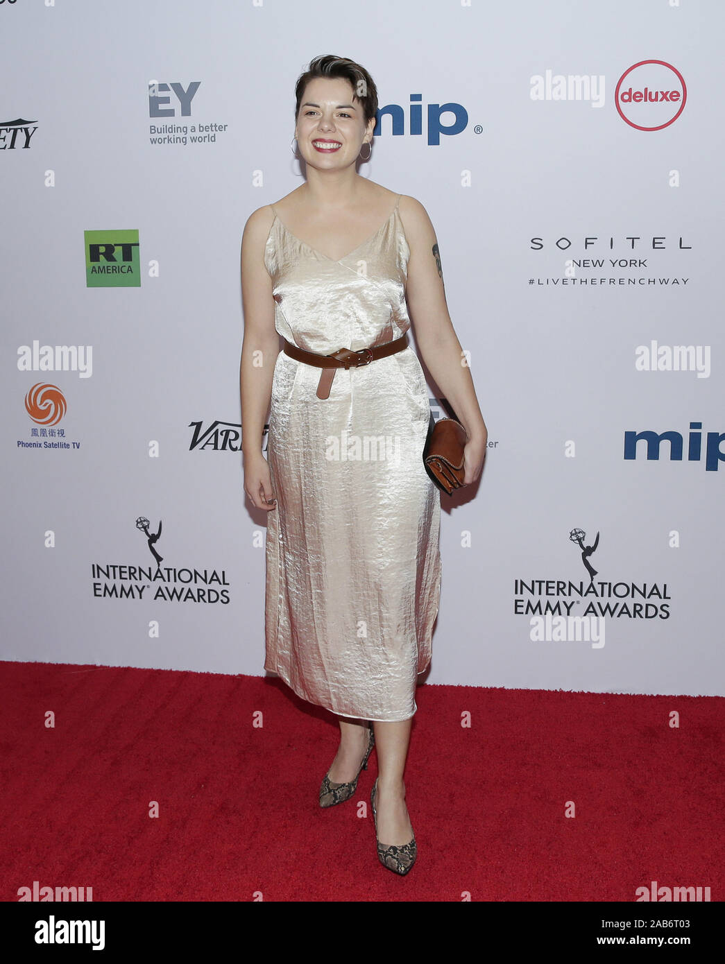 New York, United States. 25th Nov, 2019. Violet Macdonald arrives on ...