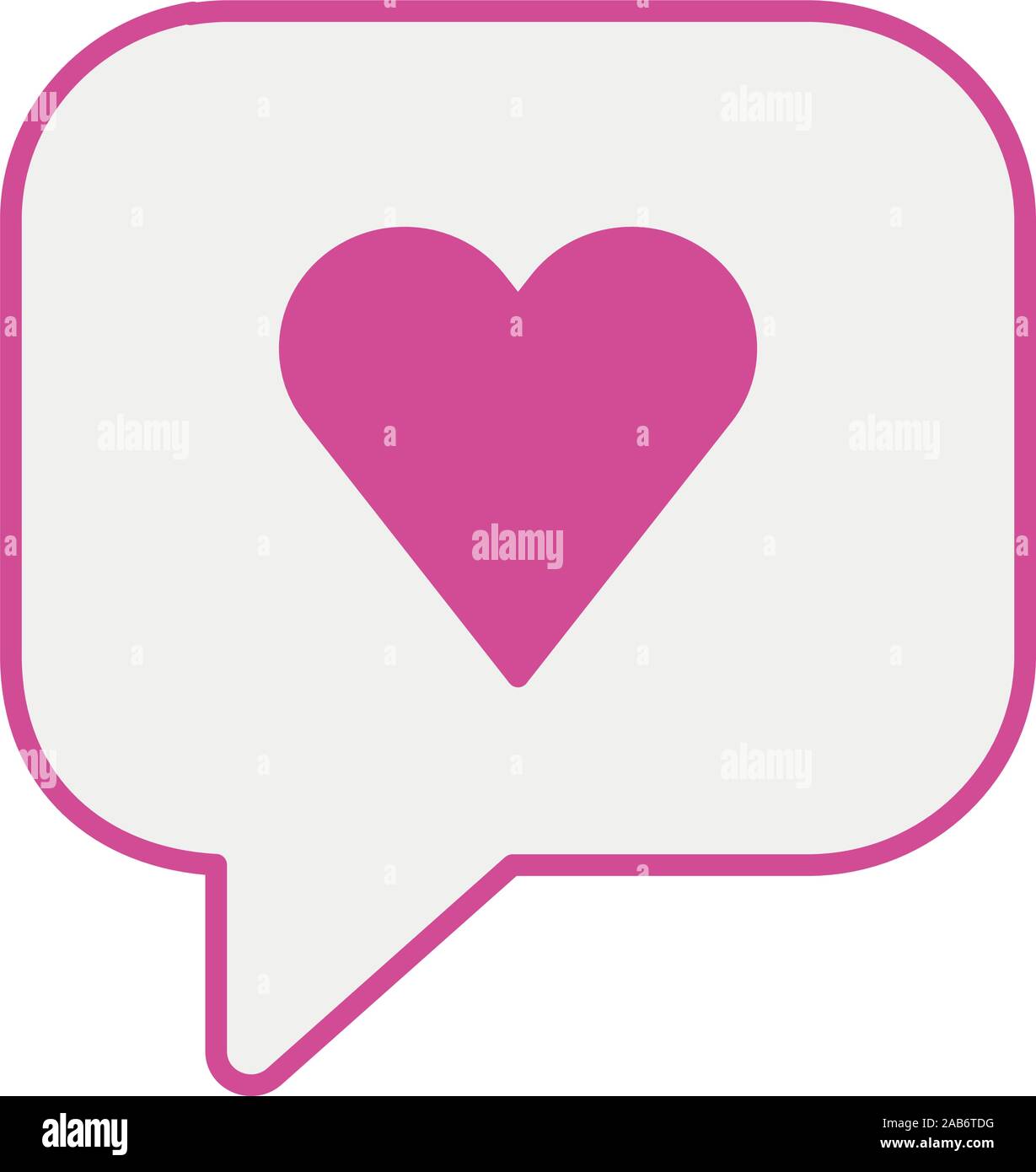 happy valentines day speech bubble with heart icon Stock Vector Image ...