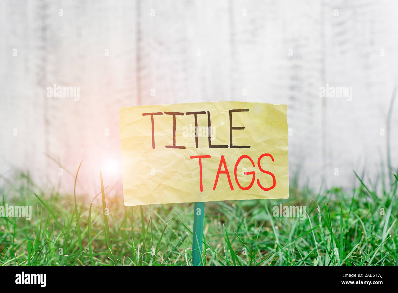 Handwriting text writing Title Tags. Conceptual photo the HTML element ...
