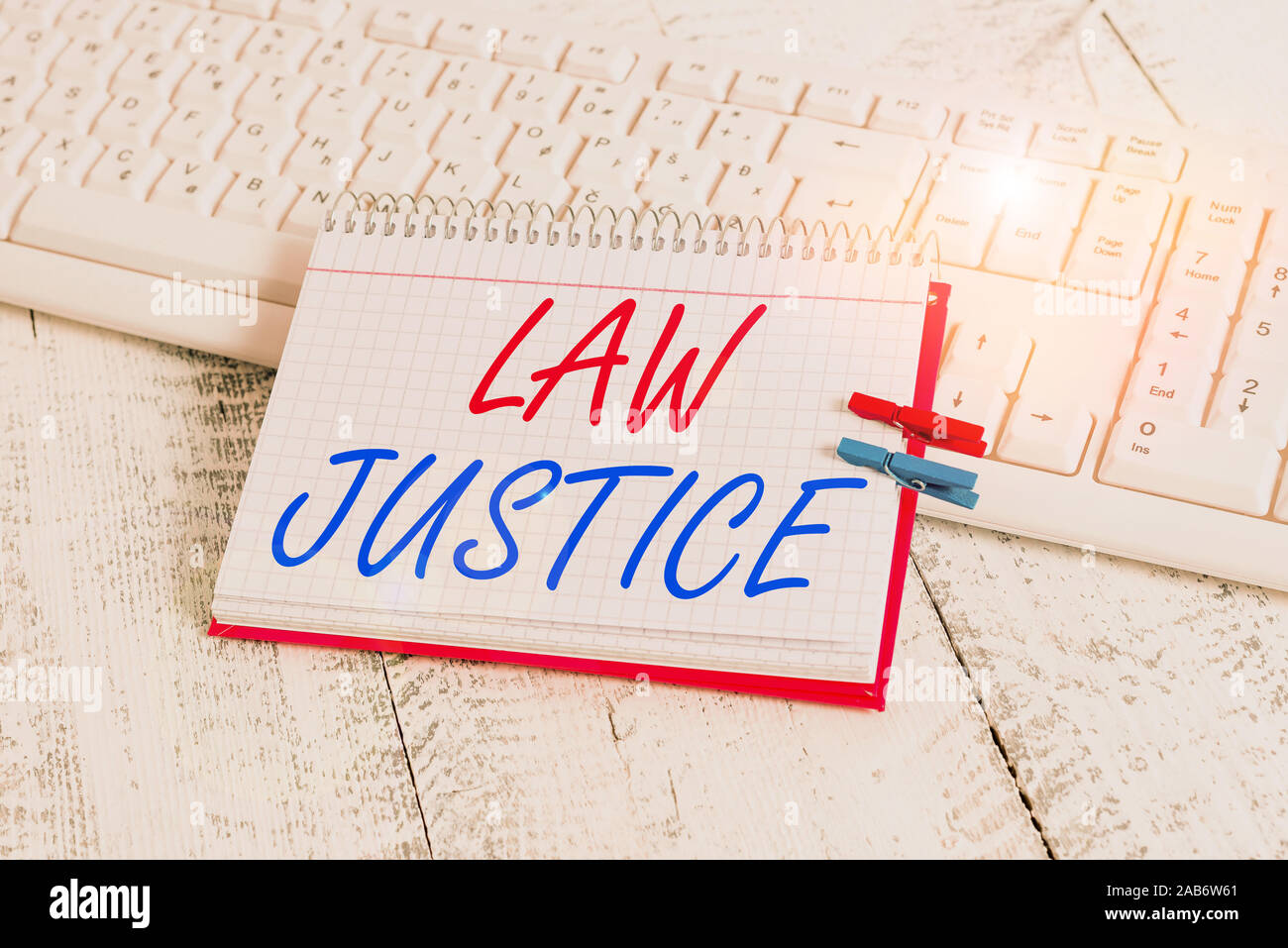 Handwriting text writing Law Justice. Conceptual photo a scheme or ...