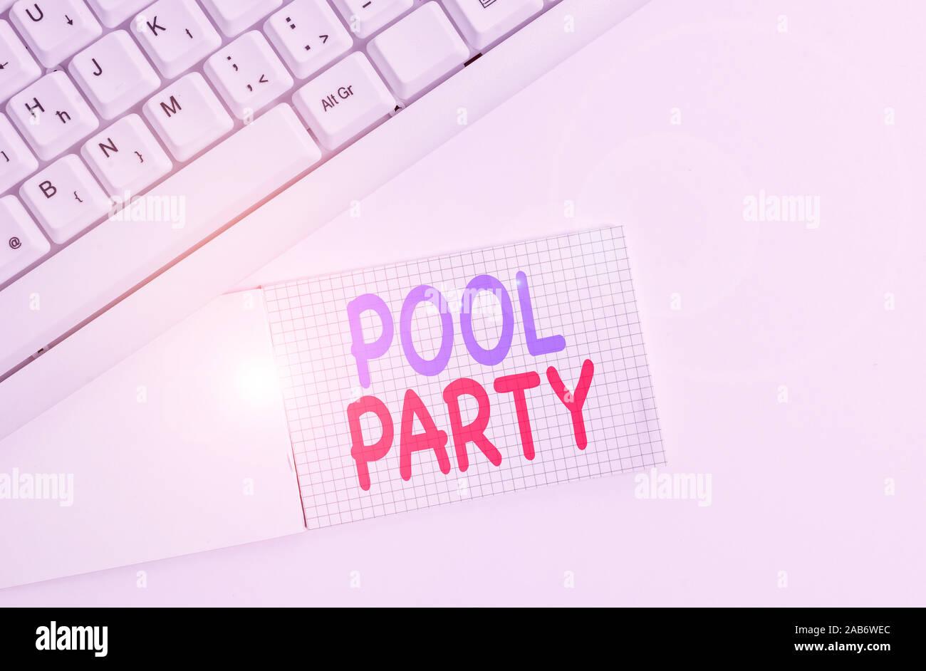 Handwriting text writing Pool Party. Conceptual photo celebration that ...