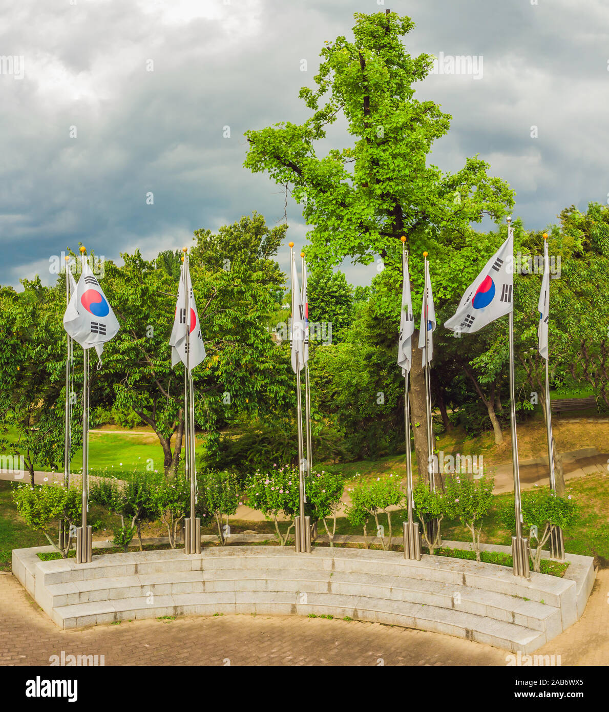 South Korea National Flag Flags High Resolution Stock Photography and ...