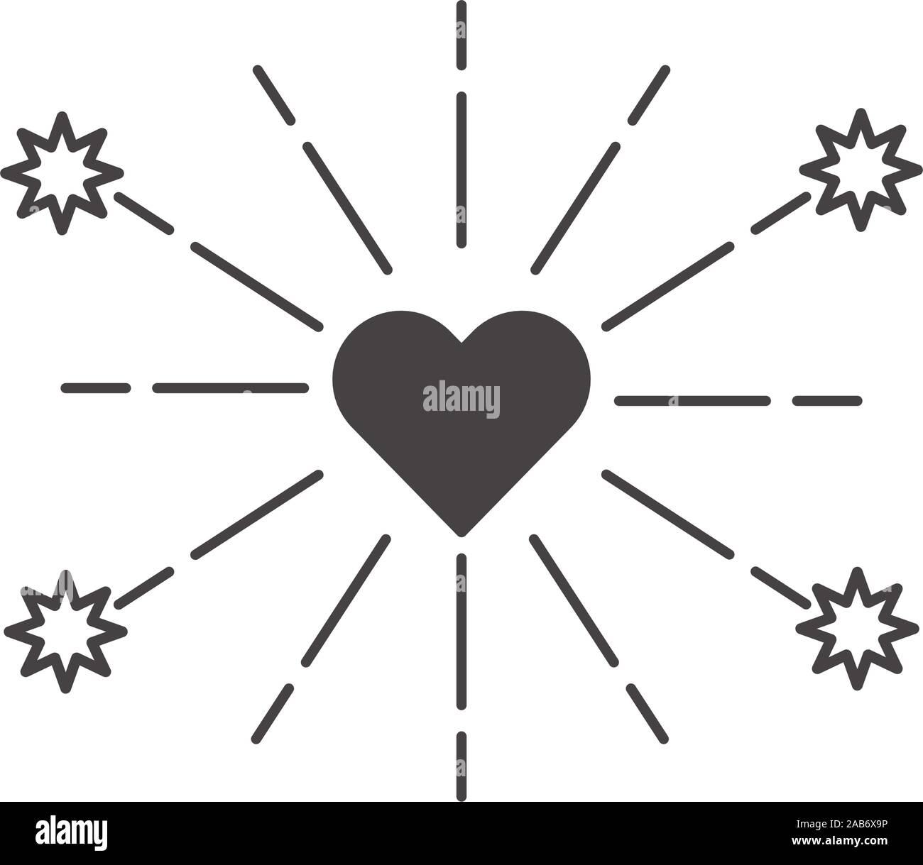 Explosion of hearts Stock Vector Images - Alamy