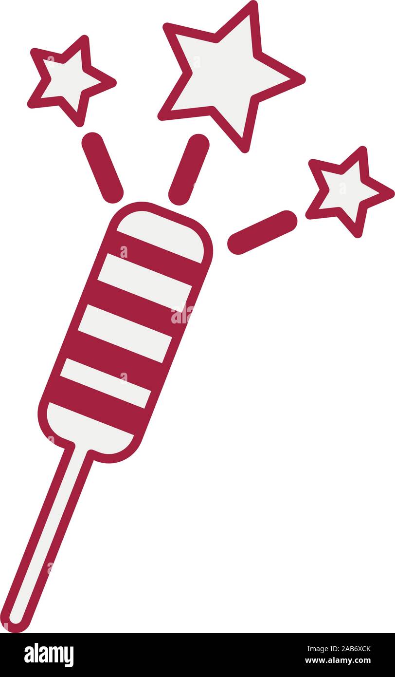 firework rocket flat style icon Stock Vector Image & Art - Alamy