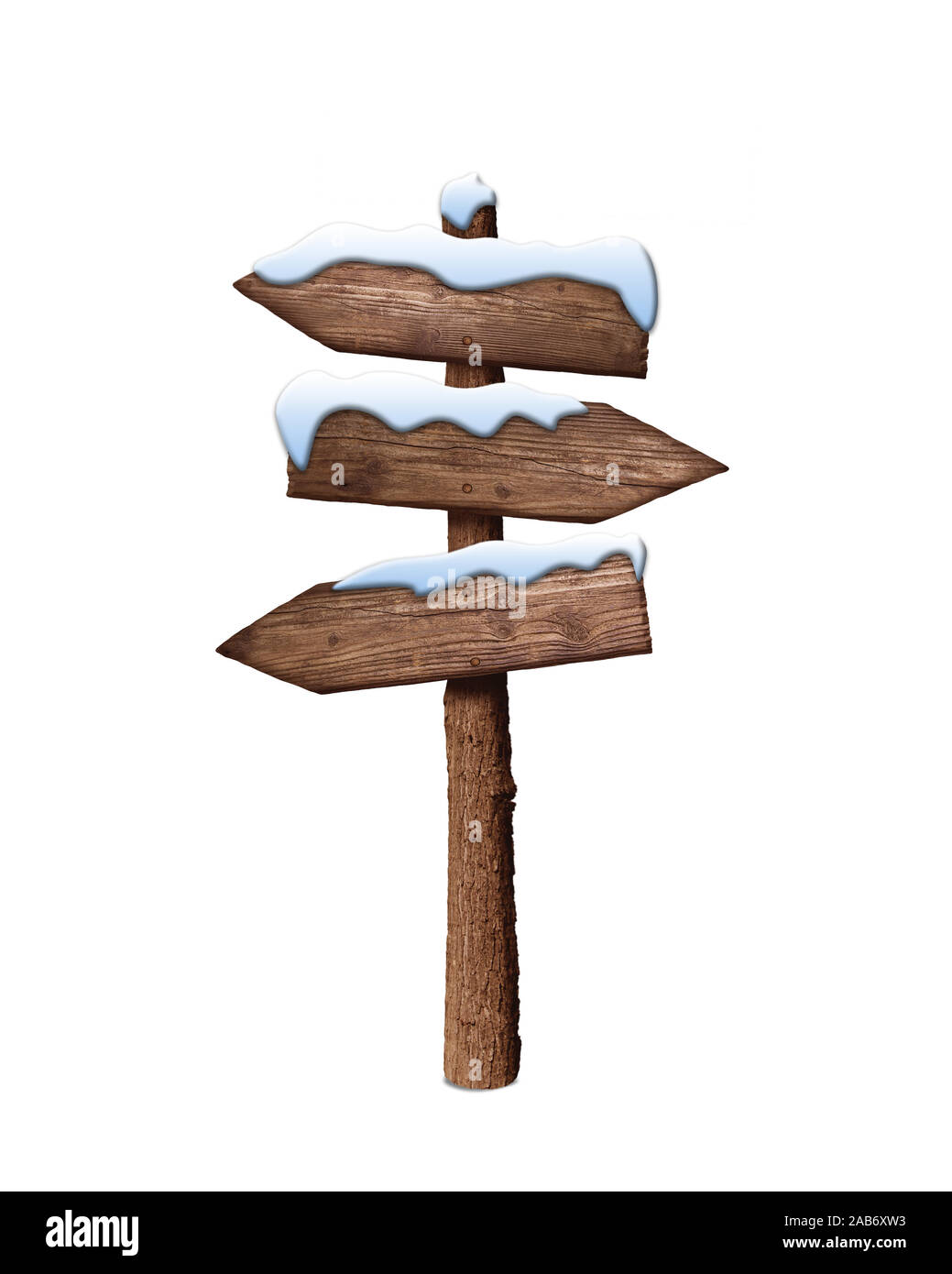 Arrow Sign Showing the Way to Santa's House and North Pole Isolated On ...