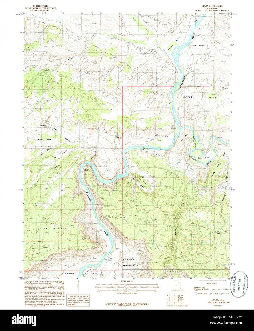 Map of dewey Cut Out Stock Images & Pictures - Alamy