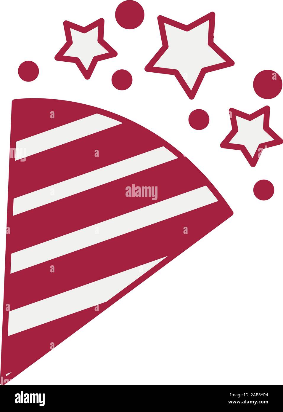 firework cone explosive with stars Stock Vector Image & Art - Alamy