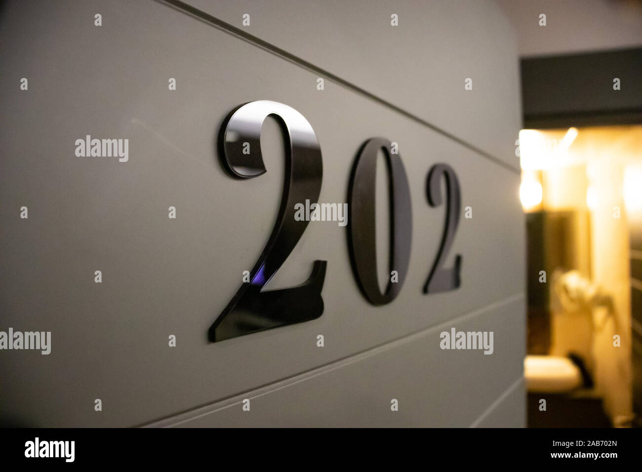 Room number 202 Stock Photo - Alamy