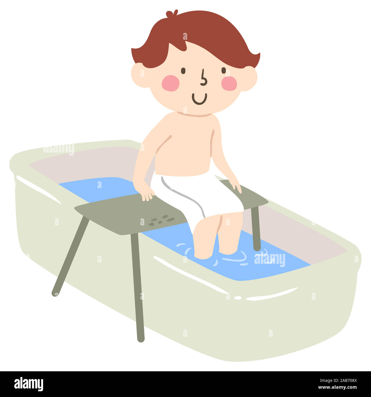 Using shower Cut Out Stock Images & Pictures - Alamy