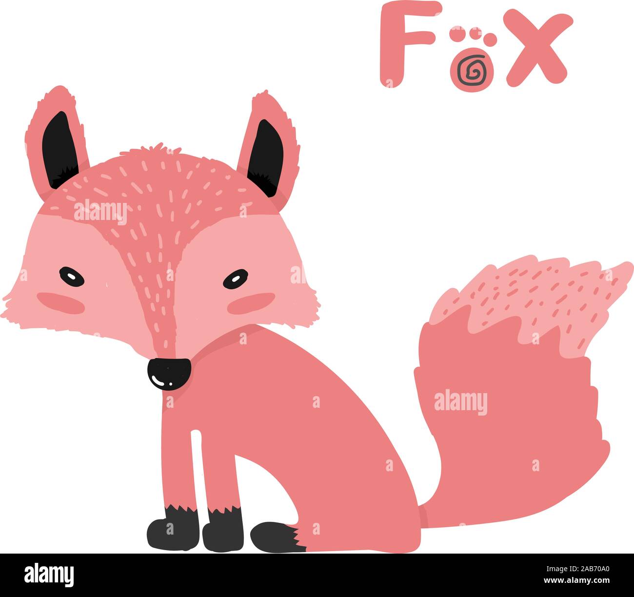 Fox drawing Cut Out Stock Images & Pictures - Alamy