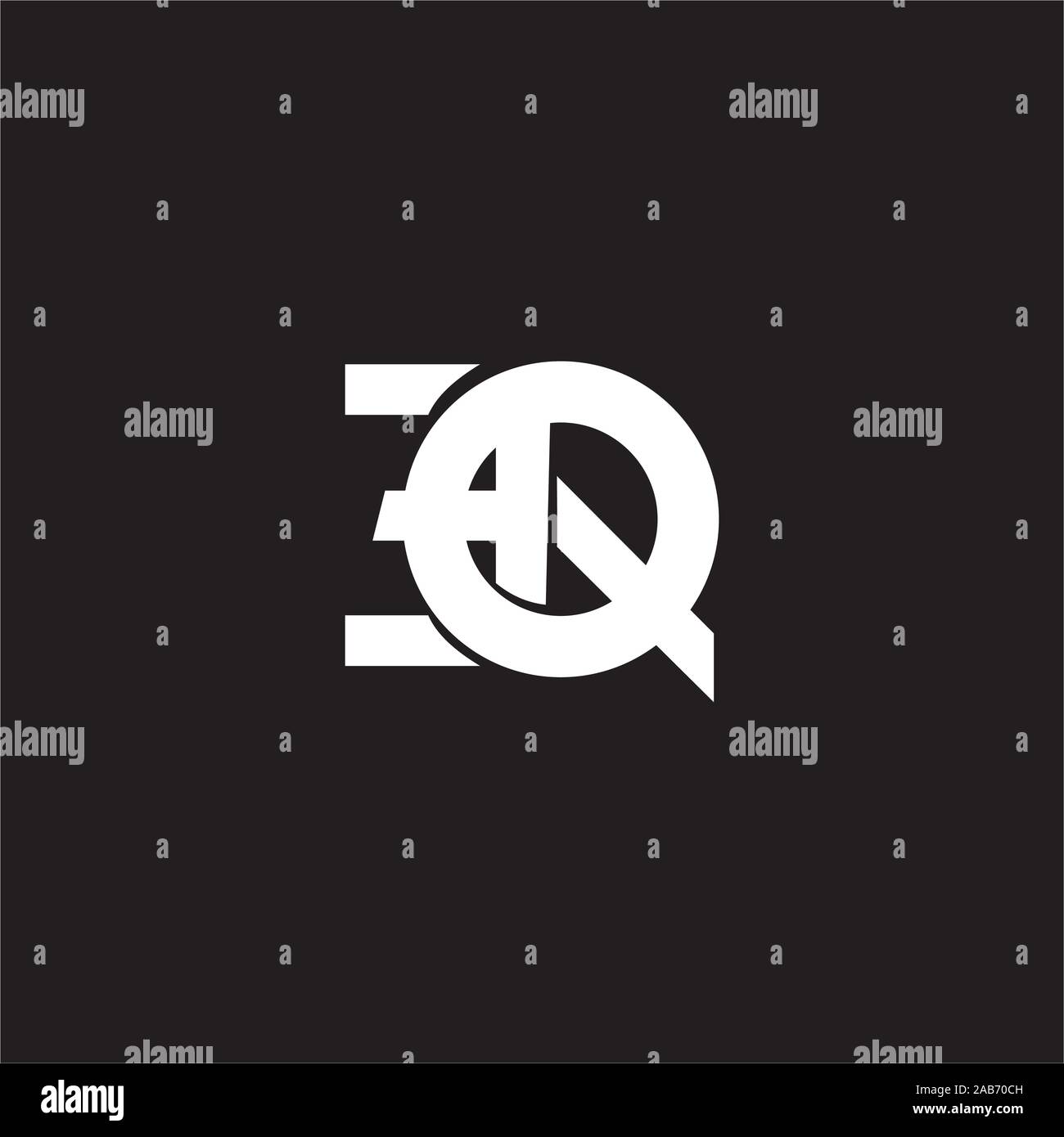 initial letter eq or qe logo vector logo design Stock Vector Image ...