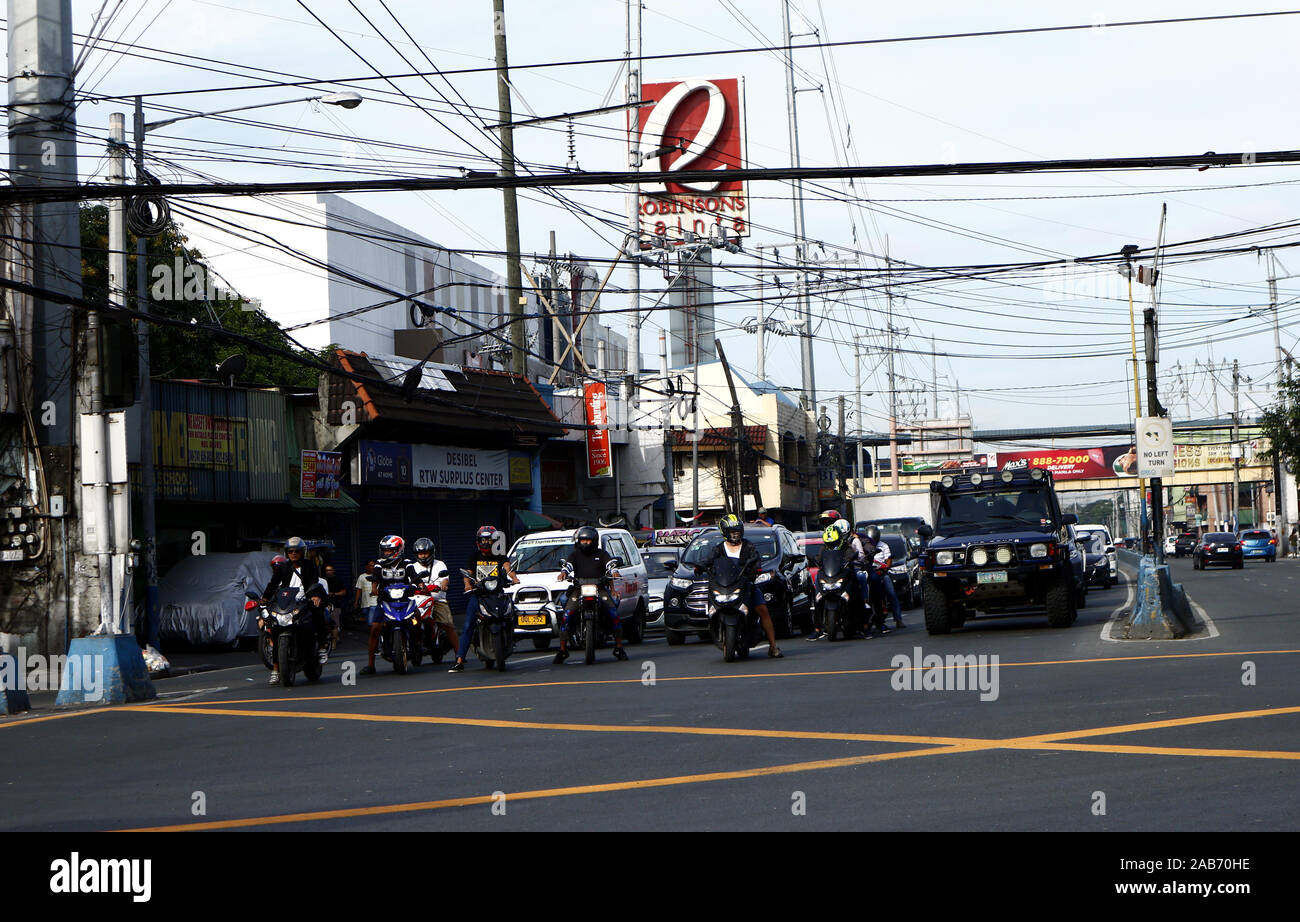 Cainta, Rizal, Philippines - November 24, 2019: Motorcycle and other ...