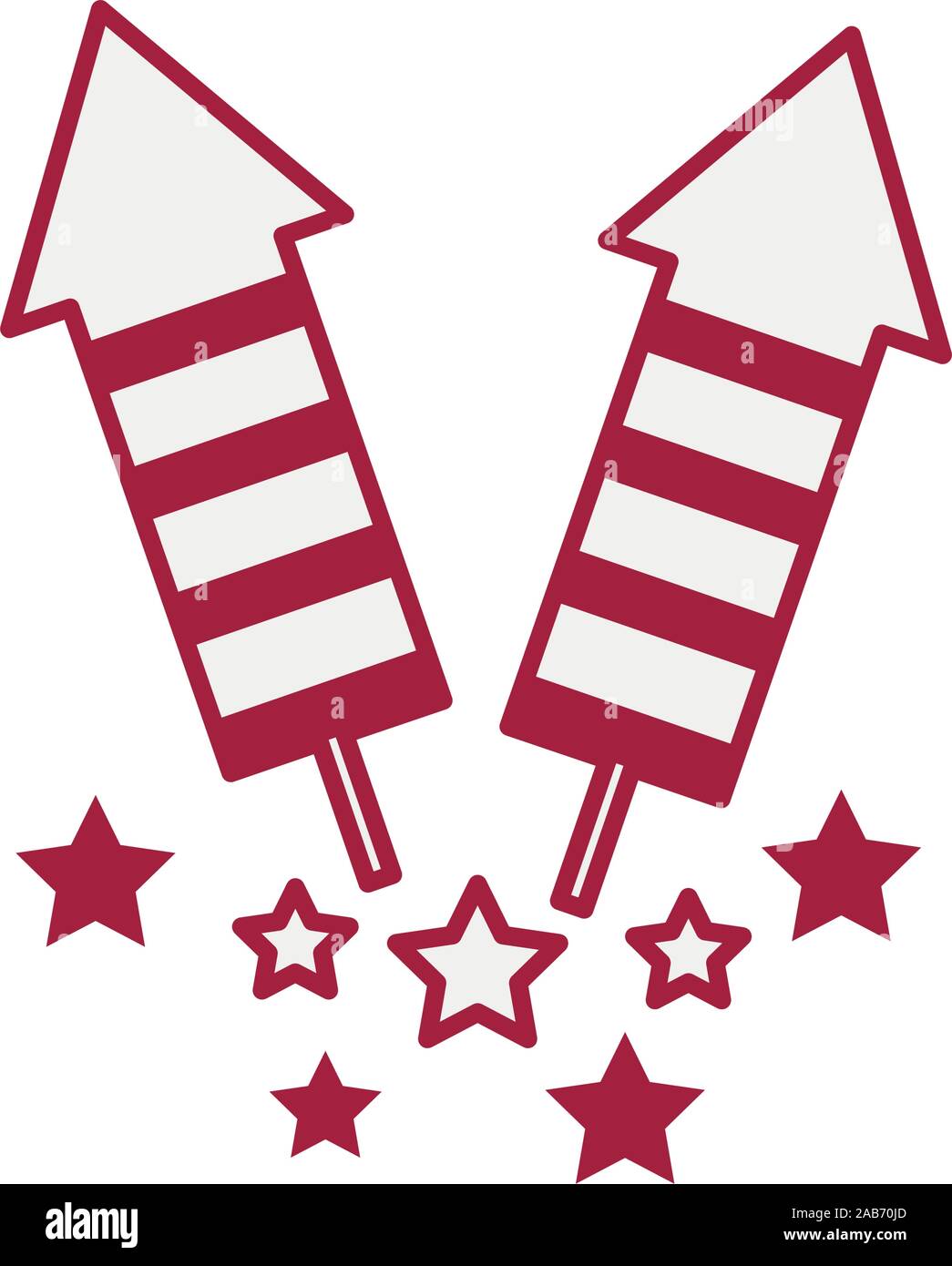 Fireworks display united states Stock Vector Images - Alamy