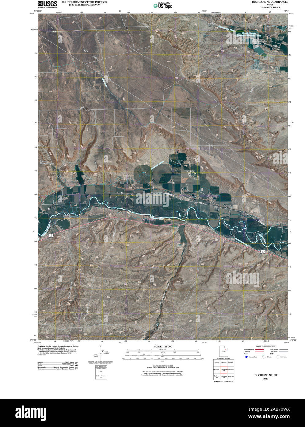 Map of duchesne hi-res stock photography and images - Alamy