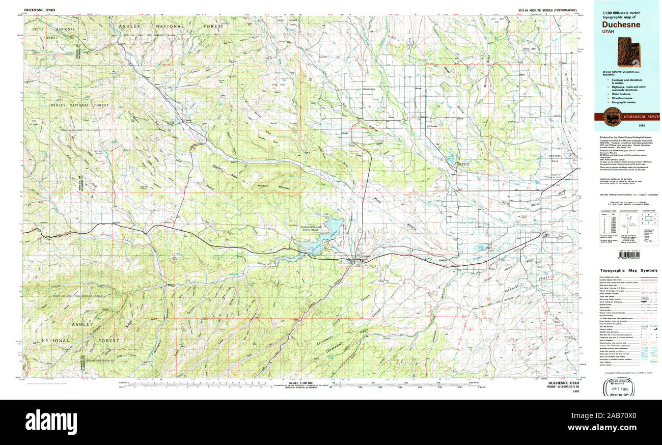 Duchesne map hi-res stock photography and images - Alamy