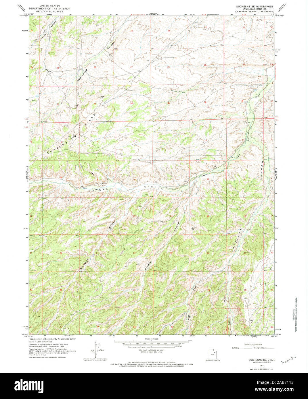 Duchesne map hi-res stock photography and images - Alamy