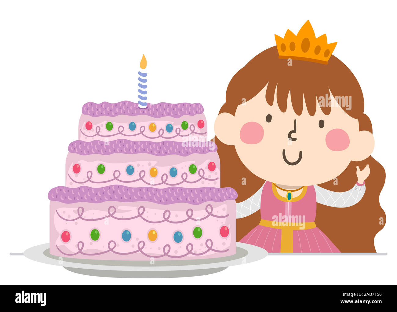 Huge Birthday Cake Animated