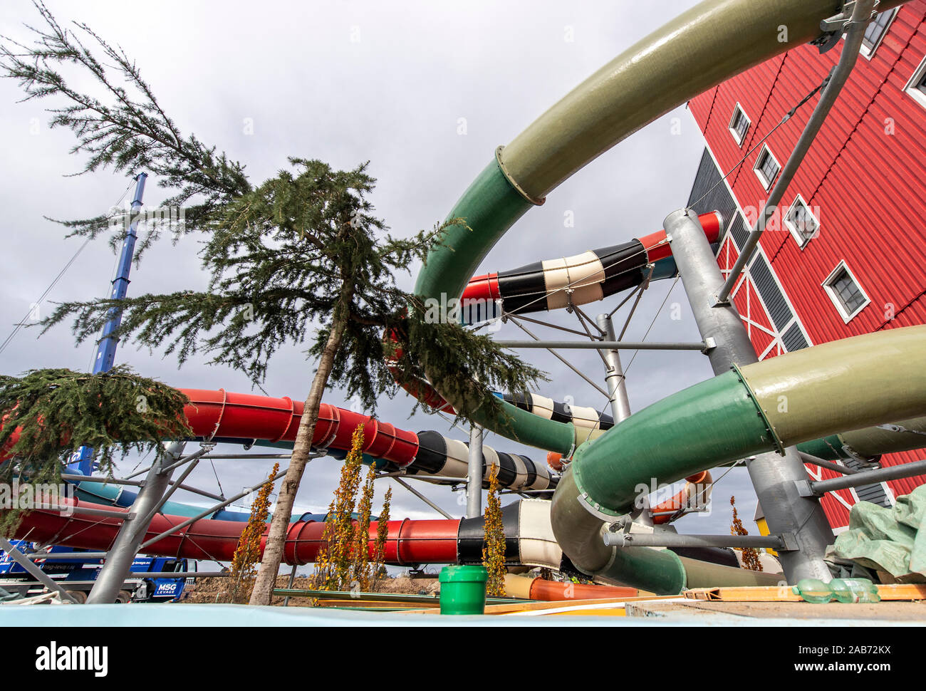 Rust, Germany. 13th Nov, 2019. The exterior view shows tubes of ...