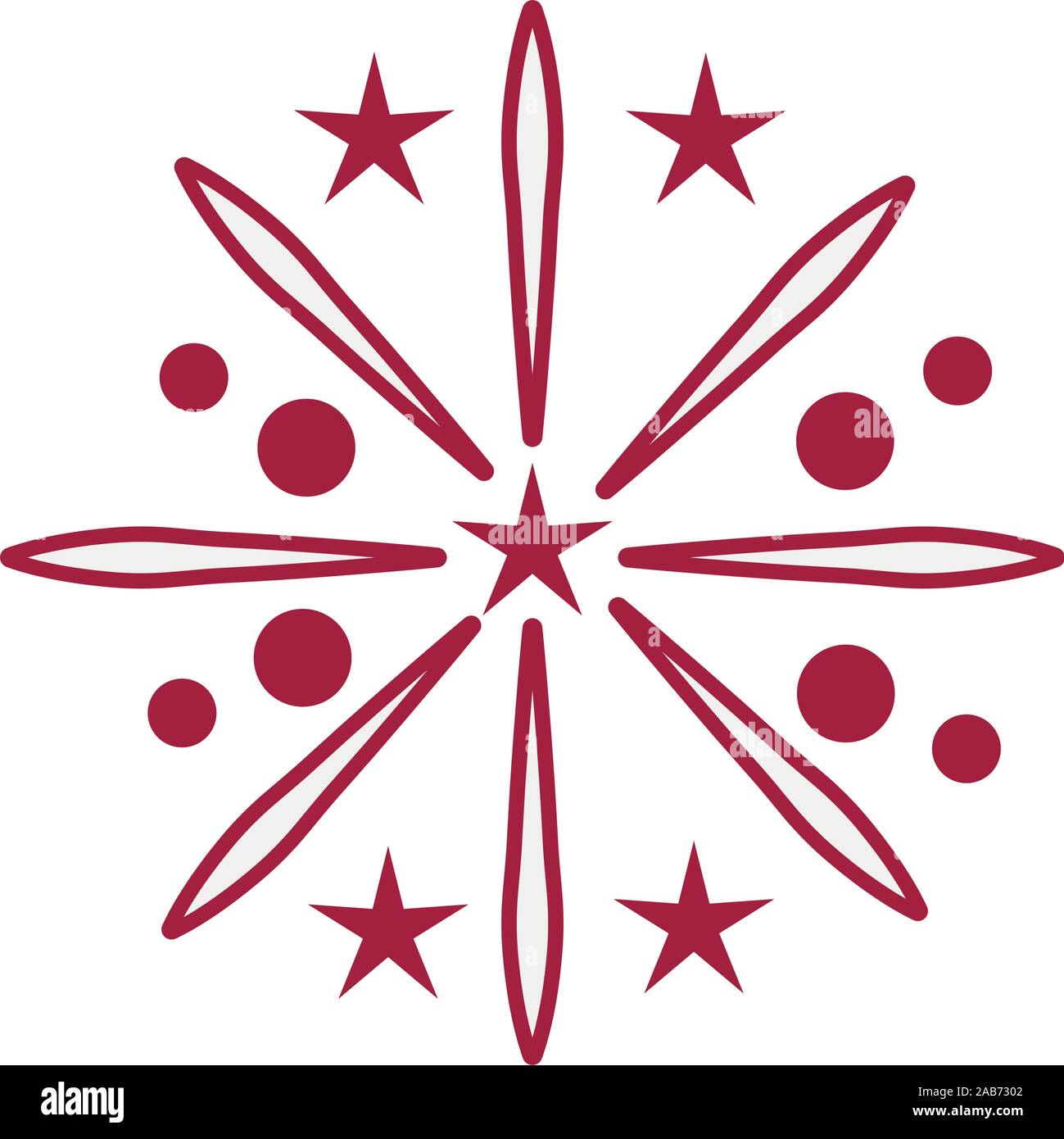 Fireworks explosion circular splash Stock Vector Images - Alamy