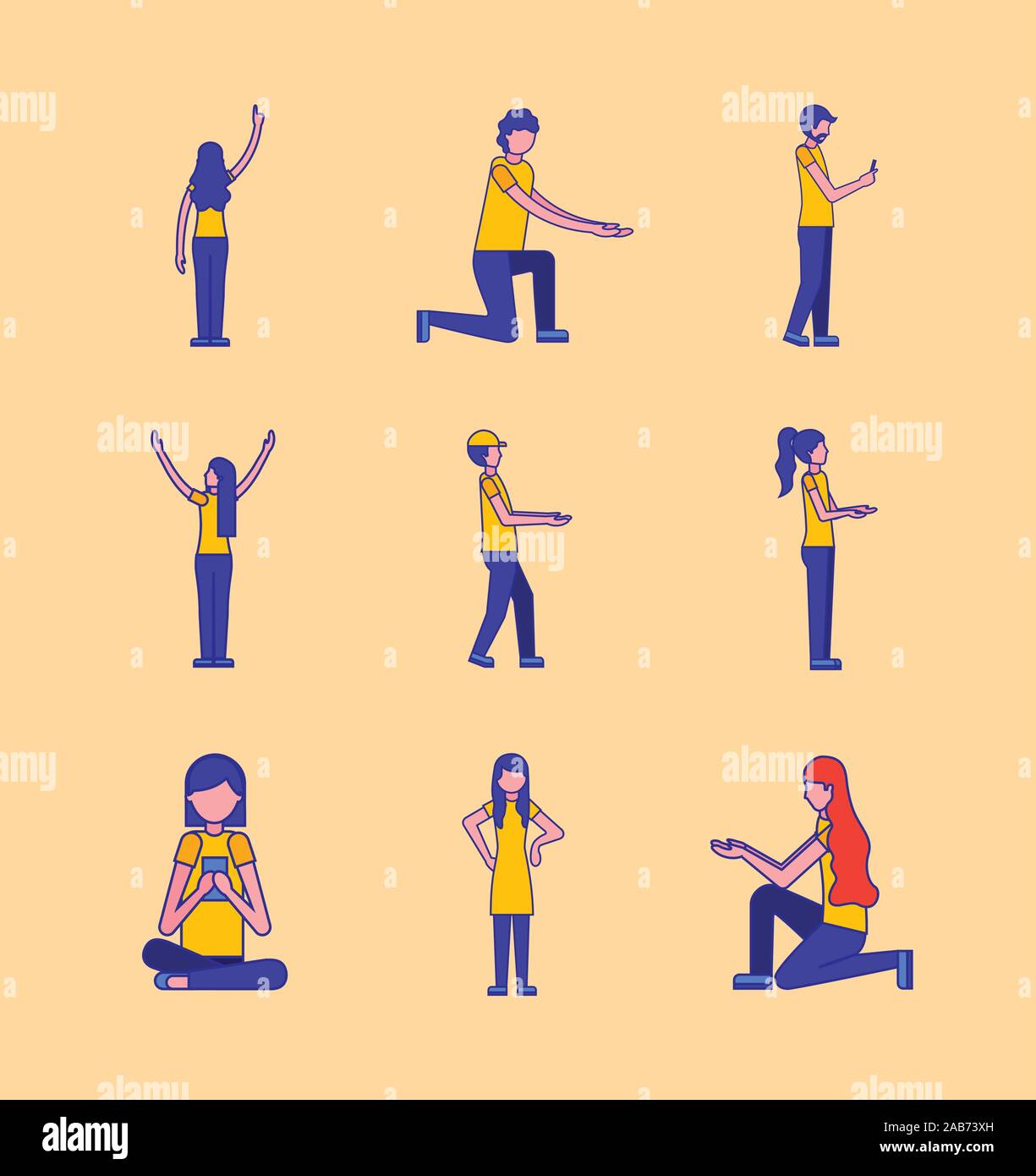 group of community people characters Stock Vector Image & Art - Alamy