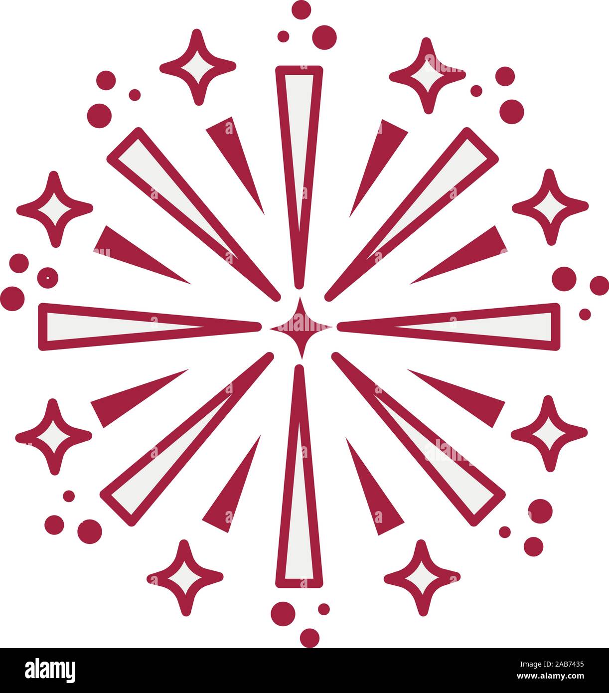 Fireworks explosion circular splash Stock Vector Images - Alamy