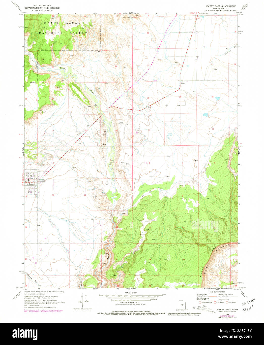 Emery map Cut Out Stock Images & Pictures - Alamy