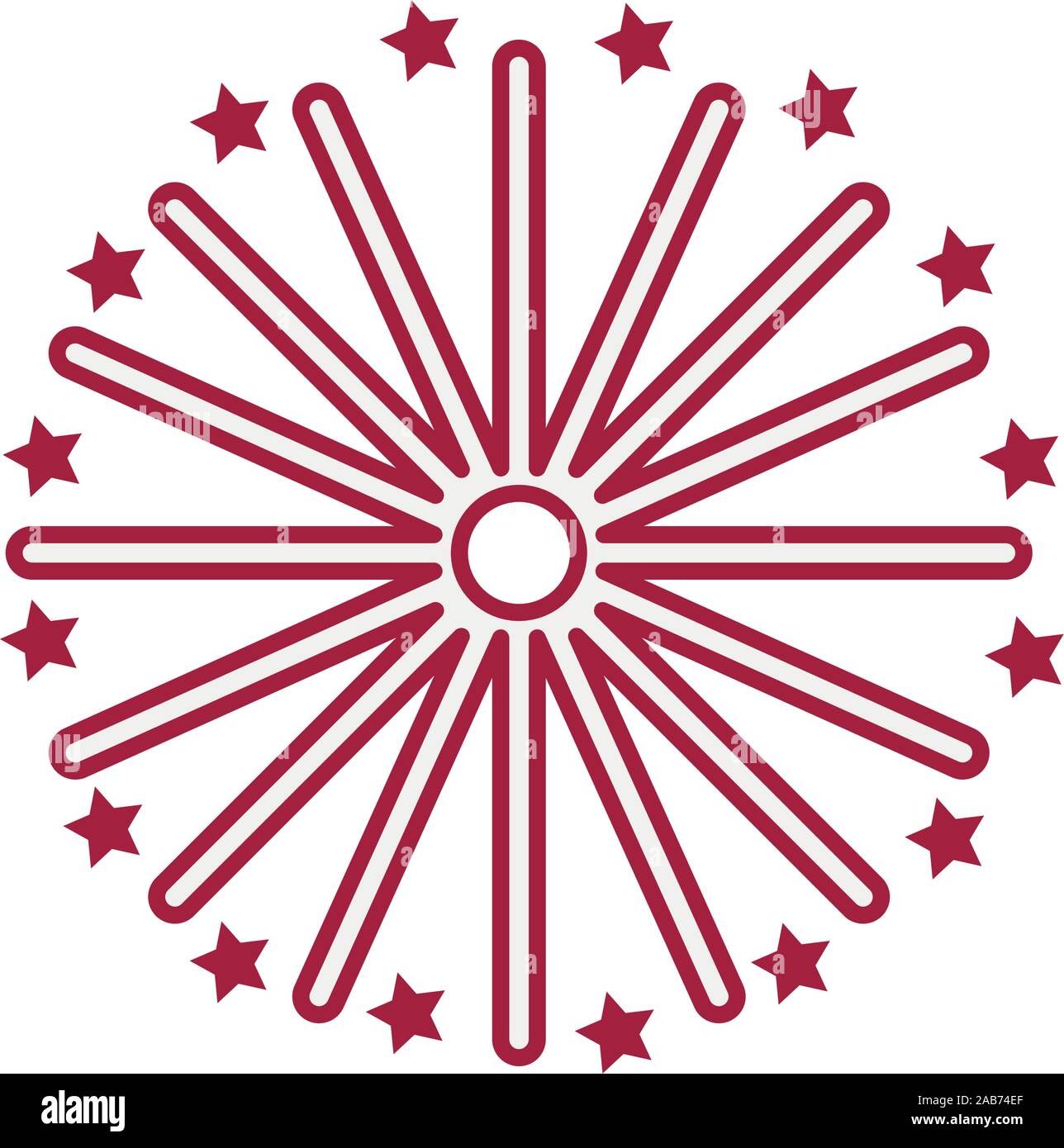 Fireworks explosion circular splash Stock Vector Images - Alamy