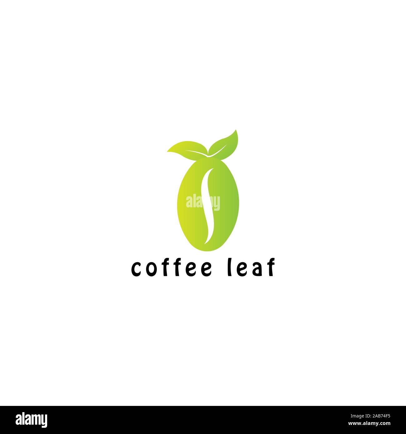 coffee and leaf logo nature concept Stock Vector Image & Art - Alamy