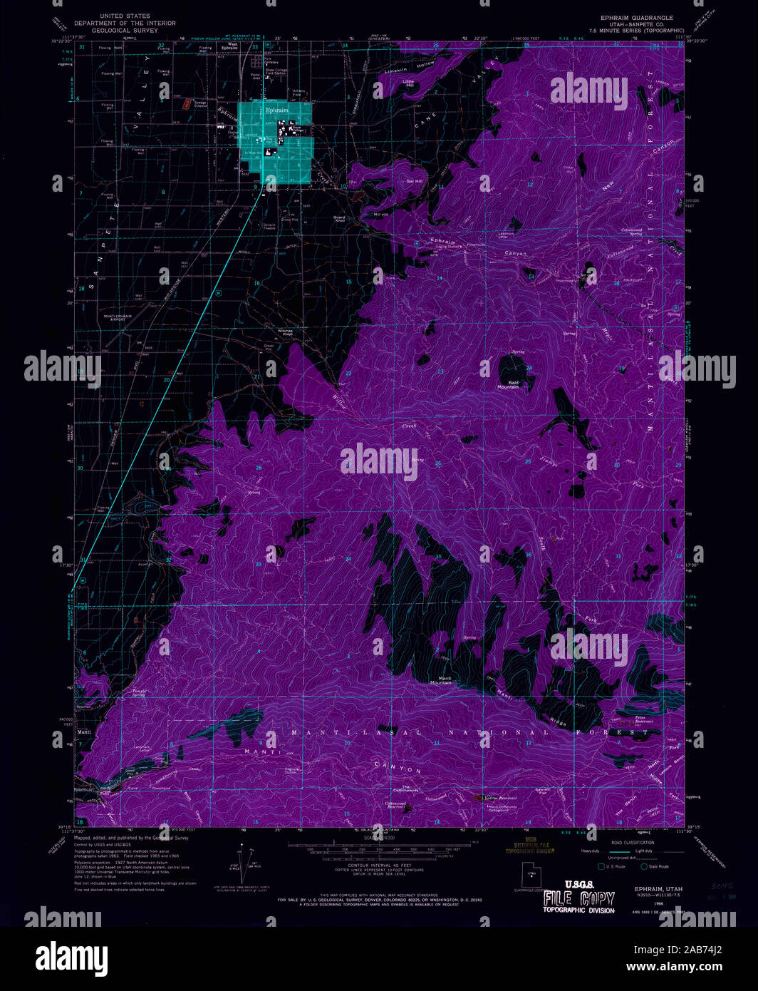 Map of ephraim hi-res stock photography and images - Alamy