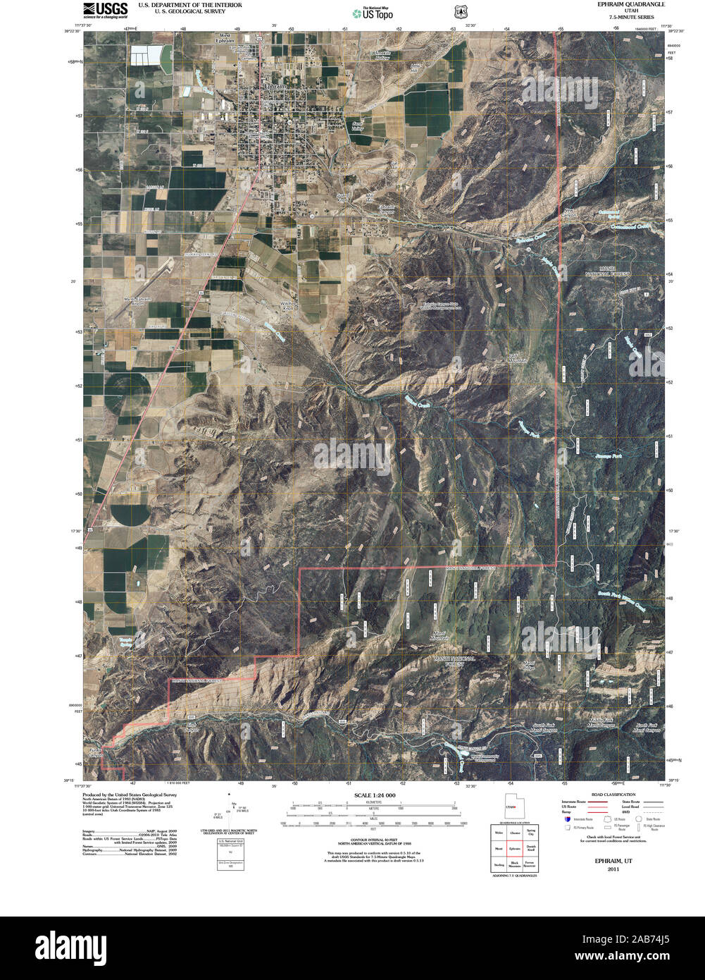 Map of ephraim hi-res stock photography and images - Alamy
