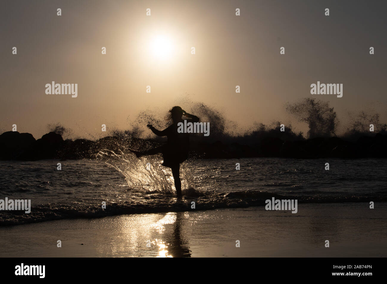 the sunset in different perspective and beauty of it in the colors of ...