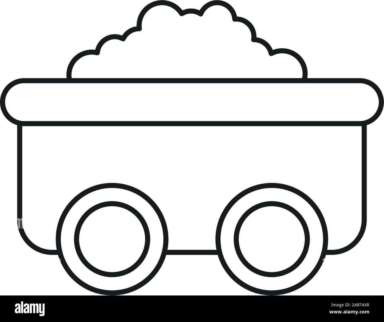 toy sand car line style icon vector illustration design Stock Vector ...
