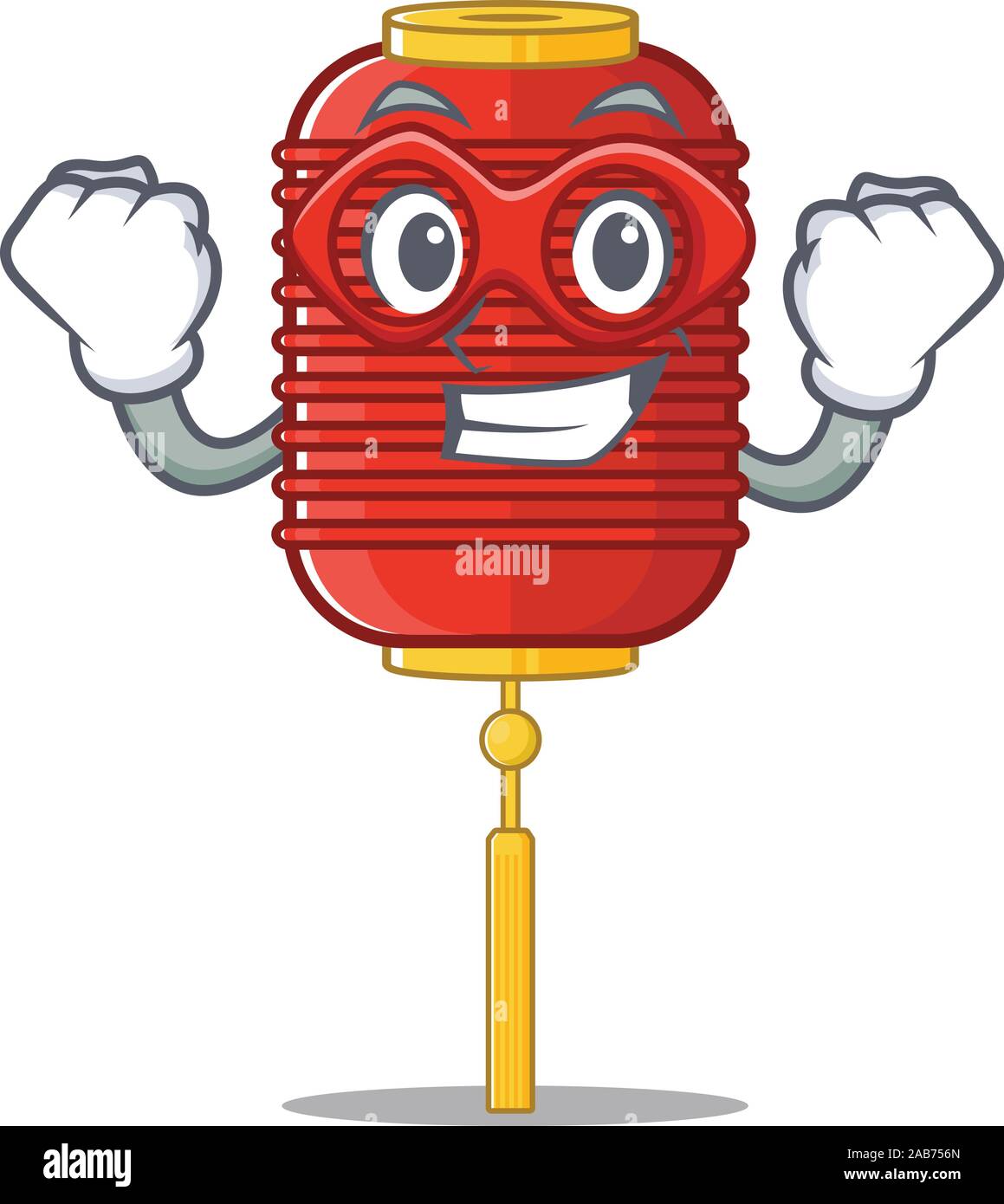 A cartoon of chinese lantern wearing costume of Super hero Stock Vector ...