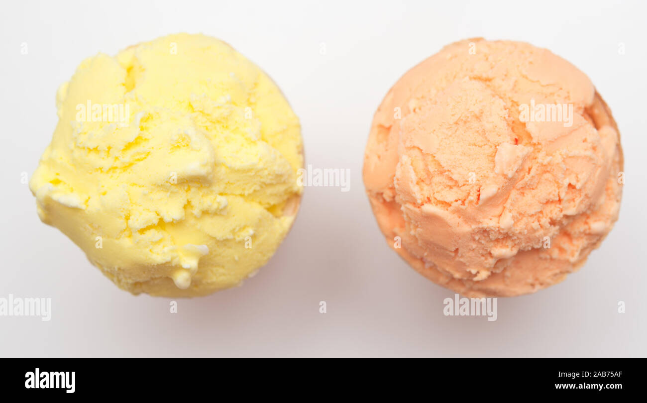 Top view of ice cream Stock Photo - Alamy